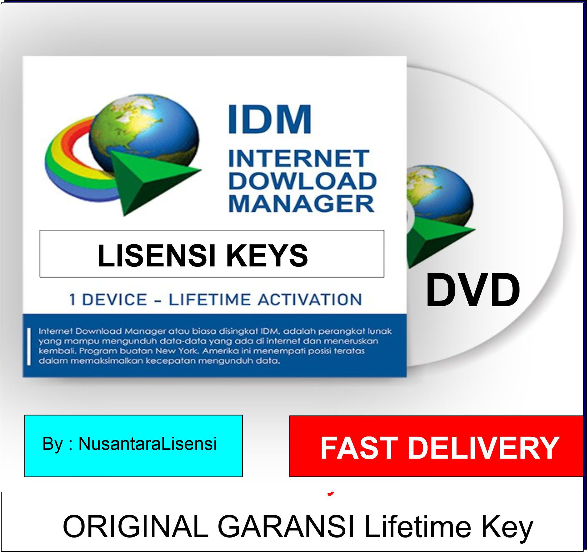 Jual IDM Internet Download Manager Lifetime Original Lisensi